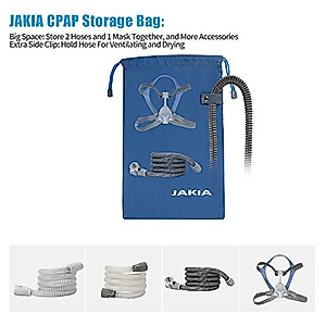 CPAP Hose Tube Holder Support Clamp Clip Hook Support Bedside Storage Kit_Metal Structure Strong_5.6 ft Max High_Angle Height Adjustable_Prevent Hose Loose Tangle Air Leakage During Sleep