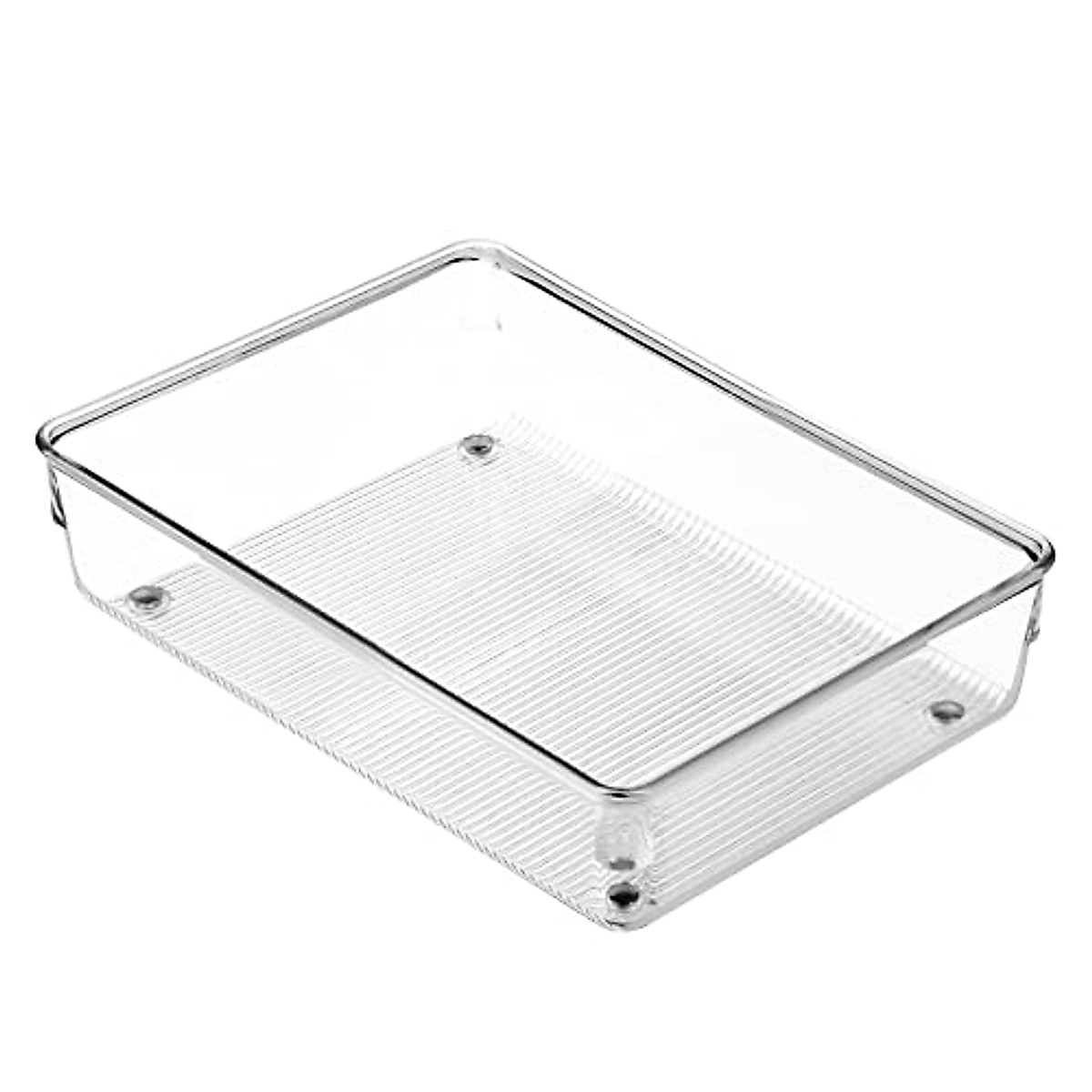 iDesign Linus BPA-Free Plastic Drawer Organizer - 6" x 9" x 2.25", Clear