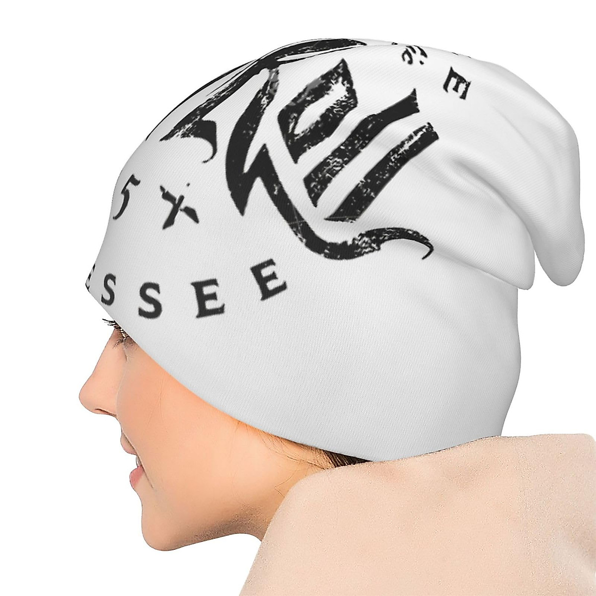 Kingscom Jelly Singer Roll Knit Hat Beanie Cap Fashion Knitted Hat for Men and Women Black