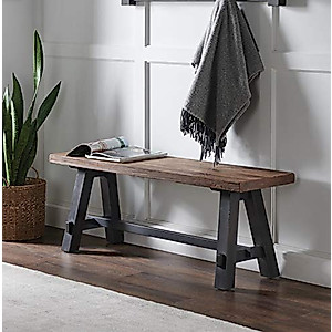 Alaterre Furniture Adam 48" L Solid Wood Bench