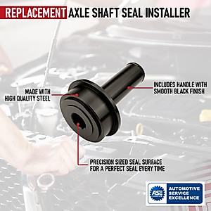 Axle Shaft Seal Installer - Compatible with Ford Vehicles - 1998-2004 F-250, F-350 Super Duty, F-450, F-550, Excursion 4x4 - Replaces 6695, T83T-3132-A1, 205-429 - Wheel Knuckle Vacuum Seal Tool Press