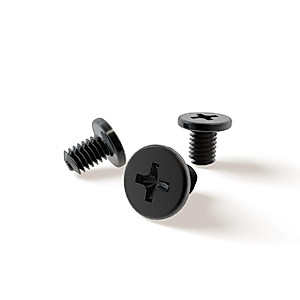 RapidSparesLtd Pack of 500 M3x4 New Black Zinc Wafer Head Laptop Machine Screw Philips Head