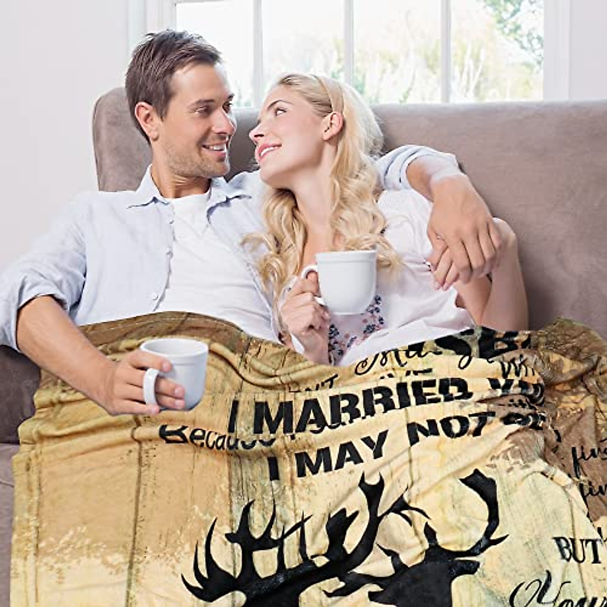 Gifts for Him Husband from Wife to My Husband Blanket, Birthday Christmas Anniversary Wedding Gifts for Husband from Wife, Soft Personalized Throw Blankets for Him Gifts Husband 60" x 80"