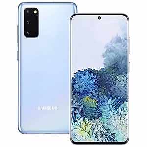 Samsung Galaxy S20 5G (128GB, 12GB) 6.2" 120Hz AMOLED, Snapdragon 865, Canada 5G Only/Global 4G LTE (GSM + CDMA) Unlocked (ATT, Verizon, T-Mobile, Metro) International Model SM-G981W (Blue) (Renewed)