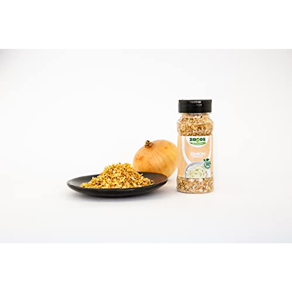Zagos - Dehydrated sweet onion 100% natural product, dried onions in a 20 grams container (1 PACK)