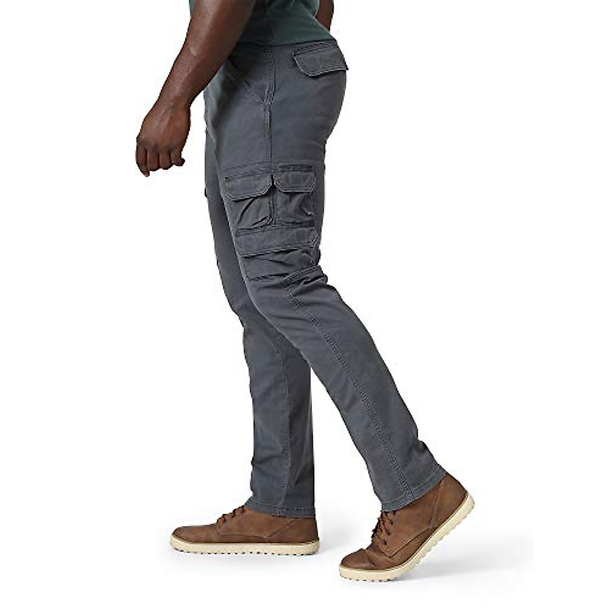 Wrangler Authentics mens Regular Tapered Cargo Pants, Pewter, 32W x 30L US