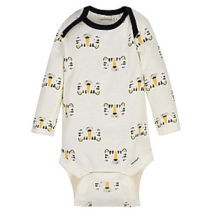 Onesies BrandUnisex Baby6-Pack Long Sleeve BodysuitsTiger Blue12 Months