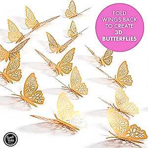 Sweet Baby Co. Girl Butterfly Baby Shower Decorations for Girl Party Decoration with Pink and Purple Mauve, Rose Gold Balloons Arch Garland Kit, Banner for Princess Floral Birthday BabyShower Decor