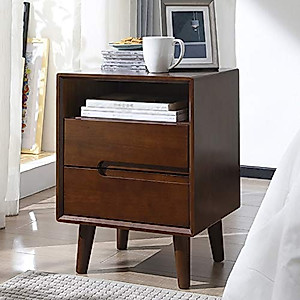 ZHAOLEI All Solid Wood Bedside Cabinet Minimalist Bedside Cabinet, Bedroom Minimalist Locker