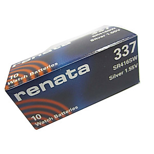 10pcs of Renata 337 SR416SW Swiss Watch Battery 1.55v