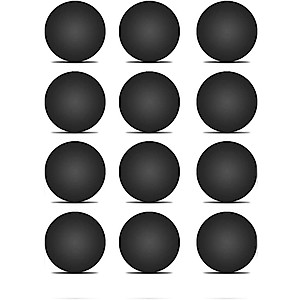 LeFix 12 x Rubber Silicone Feet Dot(Diameter:0.575inch/14.6mm) with Adhesive,Compatible with DELL,Asus,Lenovo,HP Laptop,Computer Case,Keyboard Riser,Appliance Feet,Multiple Purpose(Black)