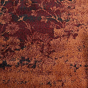 Rugsotic Carpets Machine Woven Heatset Polypropylene 10'x13' Area Rug Contemporary Orange M00034
