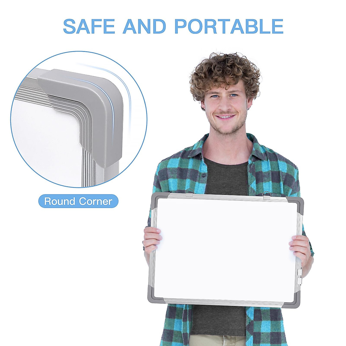 Small Weekly Dry Erase Board for Wall, ARCOBIS 12" x 16" Magnetic Calendar Whiteboard, Hanging Double-Sided White Board for Planning, Memo, to Do List, Drawing, School, Home, Office