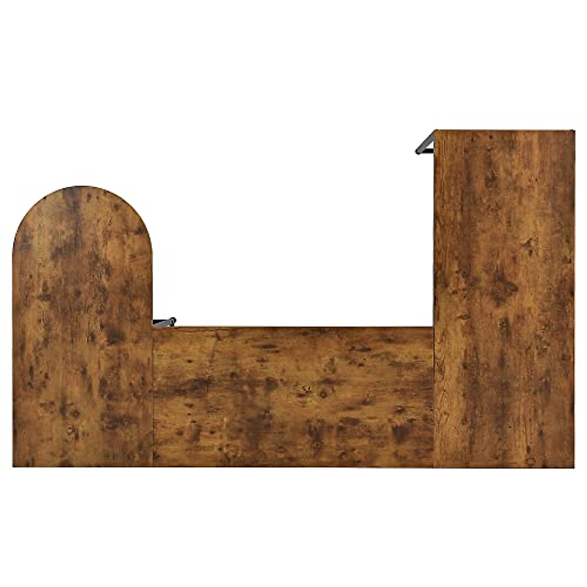 Merax U-Shaped Computer, Industrial Corner Writing CPU Stand, Gaming Table Workstation Home Office Desk, 78.7" L x 47" W x 30.1" H, Tiger