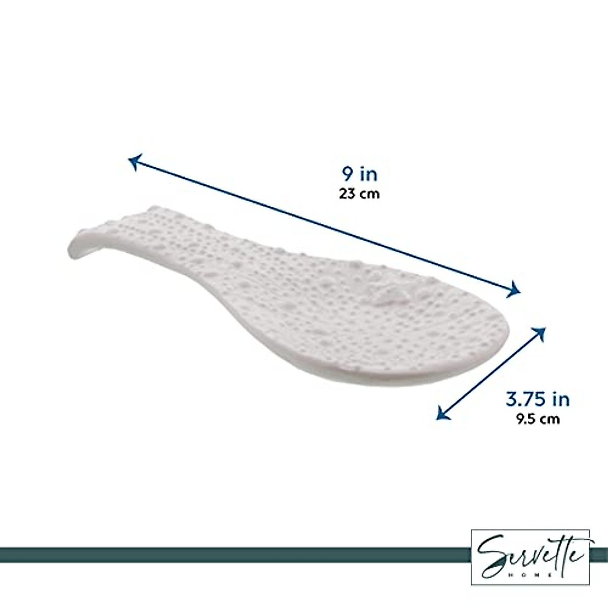 Ceramic Beach Themed Spoon Rest for Kitchen (Dolphin and Palm Tree)