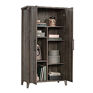 Sauder Summitt Station Storage Cabinet, L: 35.28" x W: 17.13" x H: 63.90", Pebble Pine