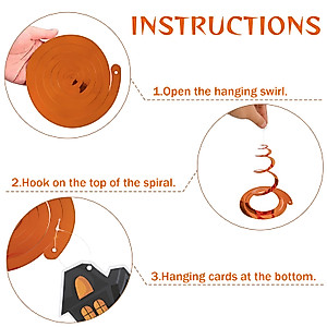 CCINEE Hanging Swirl Ceiling Scare Decorations for Halloween Party, 36 PCS Large Size Witches Ghost Pumpkin Spider Ceiling Home Indoor Halloween Eve Party Decor Supplies