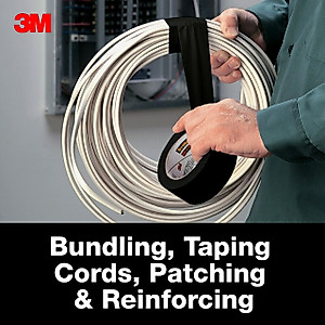 3M 3920-BK Multi Use Colored Duct Tape, 20 Yards, Black