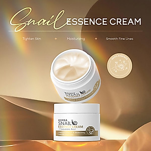 LAIKOU Snail Essence Face Cream Moisturizing Acne Scar Removal Cream Improve Skin Nourishing Collagen Essence Cream for Improve Damaged Skin