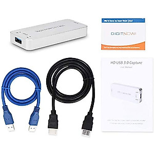 Video Capture Card, HDMI to USB 3.0 Capture Card, Analog Video Capture Dongle Device, Full HD 1080p 60FPS Live Streaming and Recording for Switch PS5 PS4 Xbox, Compatible with Windows Linux Mac OS