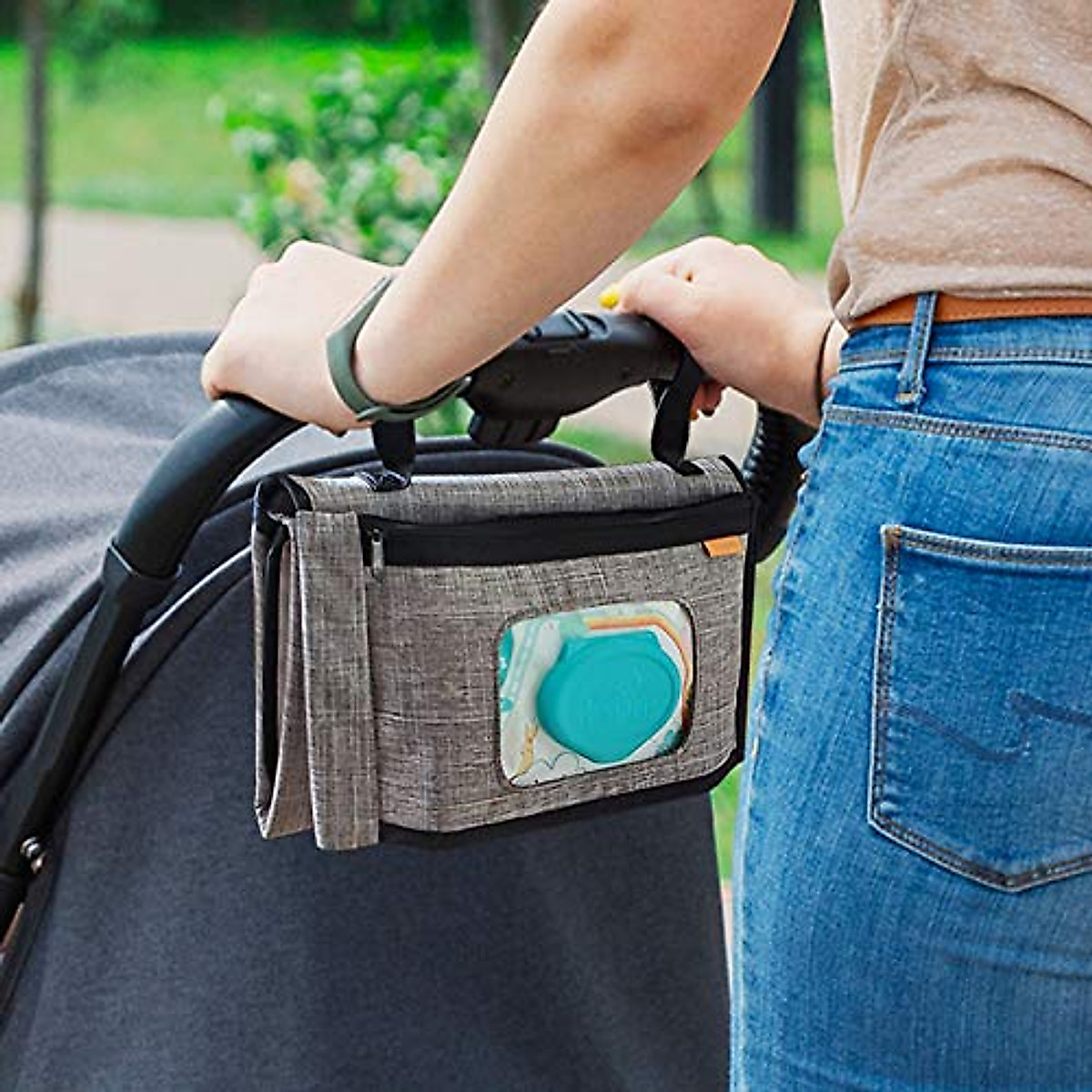 liuliuby Smart Changing Kit - Portable Diaper Changing Pad with Wipes Dispenser Pocket - Extra Large Mat for Baby and Toddler…