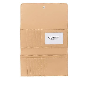 GUESS Factory Women's Milena Slim Clutch Wallet Cognac