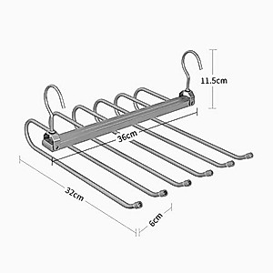 GOOFFY Over The Door Double Hangers Space Saving Foldable Pants Hanger for Hanging Hats Scarves Belts Shelf