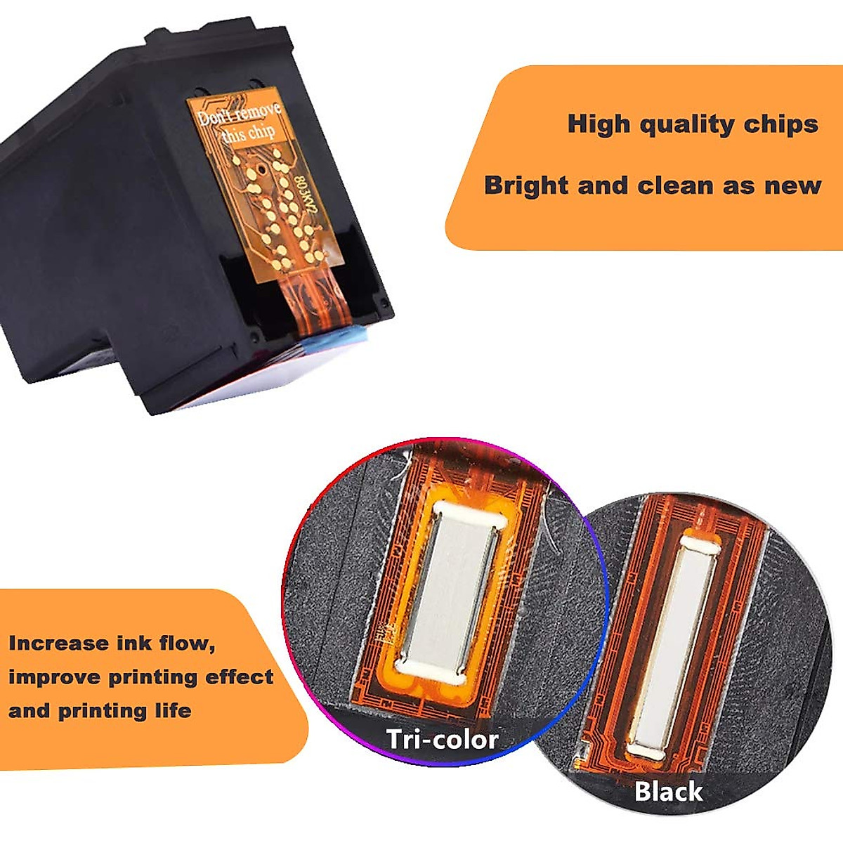 SanSeCai Remanufactured for HP 62 XL Ink Cartridge Black and Color for HP62 XL Replacement Ink Cartridges for HP Envy 5540 5541 5640 5642 7640 7643 Officejet 200 250 258 5740 5741 8040 Printers