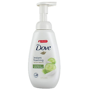 Dove Shower Foam Body Wash with Nutrium Moisture Technology Cucumber & Green Tea Scent Gentle Bodywash 13.5 oz