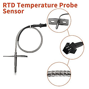 Replacement RTD Temperature Probe Sensor for Pit Boss 3/5/7 Series,Pro Series II 4 Series,Sportsman 7 Series Vertical Smoker RTD Probe
