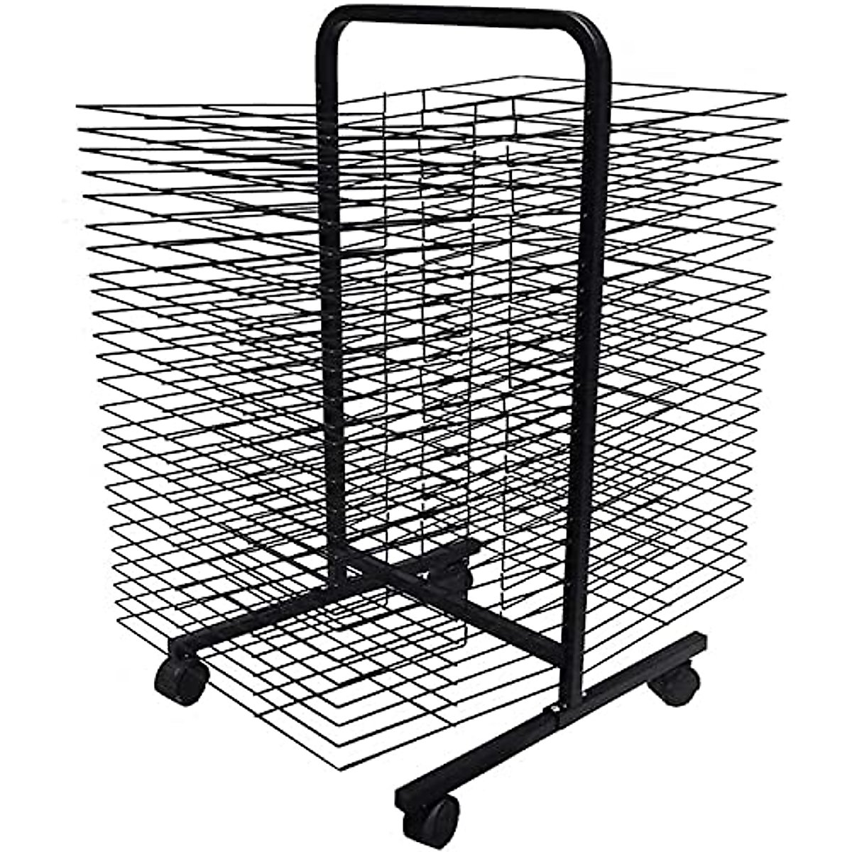 Art Drying Rack, Drying Rack, Mobile Art Drying Rack with Wire Rack for Artwork, Drying and Printing Rack, Ideal for Schools and Art Clubs (Size : 50-Layer)