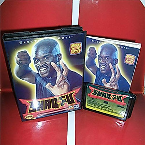 Shaq-Fu US Cover with Box and Manual For Sega Megadrive Genesis Video Game Console 16 bit MD card - Sega Genniess - Sega Ninento, 16 bit MD Game Card For Sega Mega Drive For Genesis