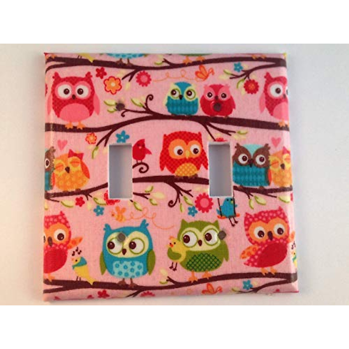 Green Owl Light Switch Cover Various Sizes Offered