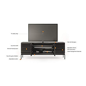 BDI Corridor 7129 Media Console, Charcoal