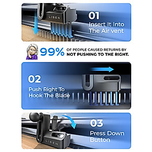 LISEN Tesla Phone Mount, for MagSafe Car Mount [Never Blocking] Tesla Model 3 Y Phone Mount, Tesla Model 3 Y Accessories, Adjustable Tesla Phone Holder Fits iPhone 15 Pro Max Plus 14 13 12 AIl Phones