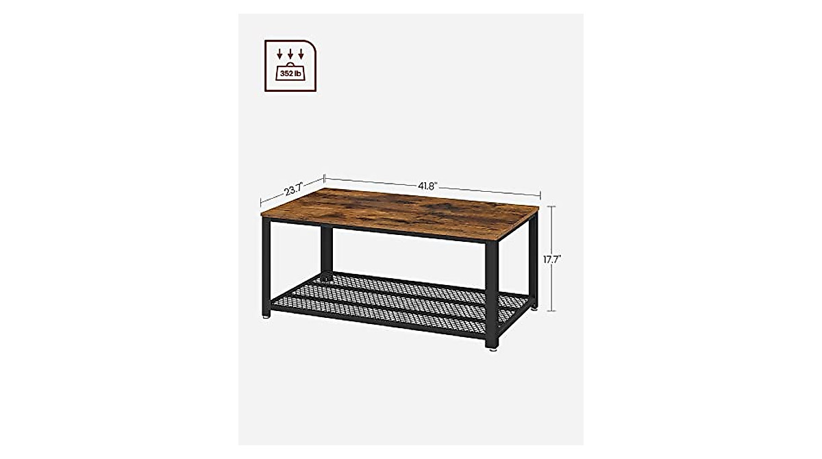 VASAGLE Industrial Coffee Table - Stylish & Sturdy