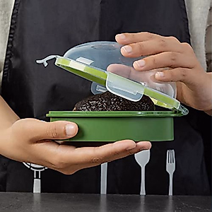 Avocado Storage, Avocado Saver Holder Reusable Food Crisper Storage Box Fruit Fresh Container Fruit Keeper Avocado Keeper Storage Container Kitchen Accessories