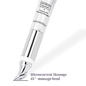 purifine Eye Cream for Wrinkles and Fine Lines Microcurrent Massage Anti-wrinkle Eye Cream Anti Aging 0.5 fl oz