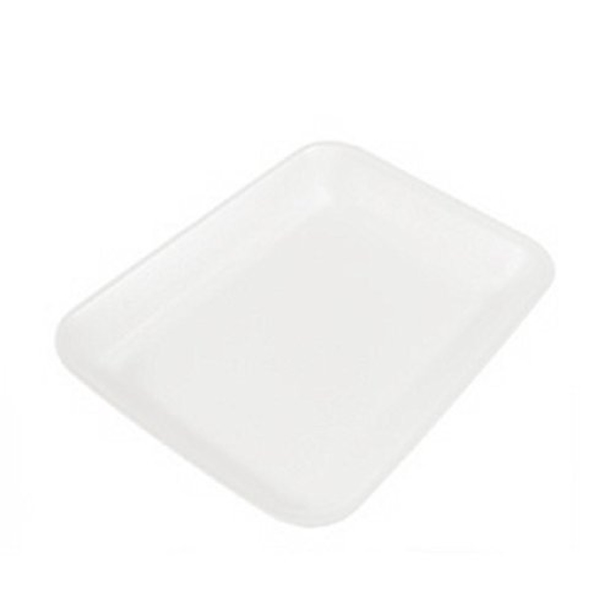 CKF 2W, 2 White Foam Meat Trays, Disposable Standard Supermarket Meat Poultry Frozen Food Trays, 125-Piece Bundle