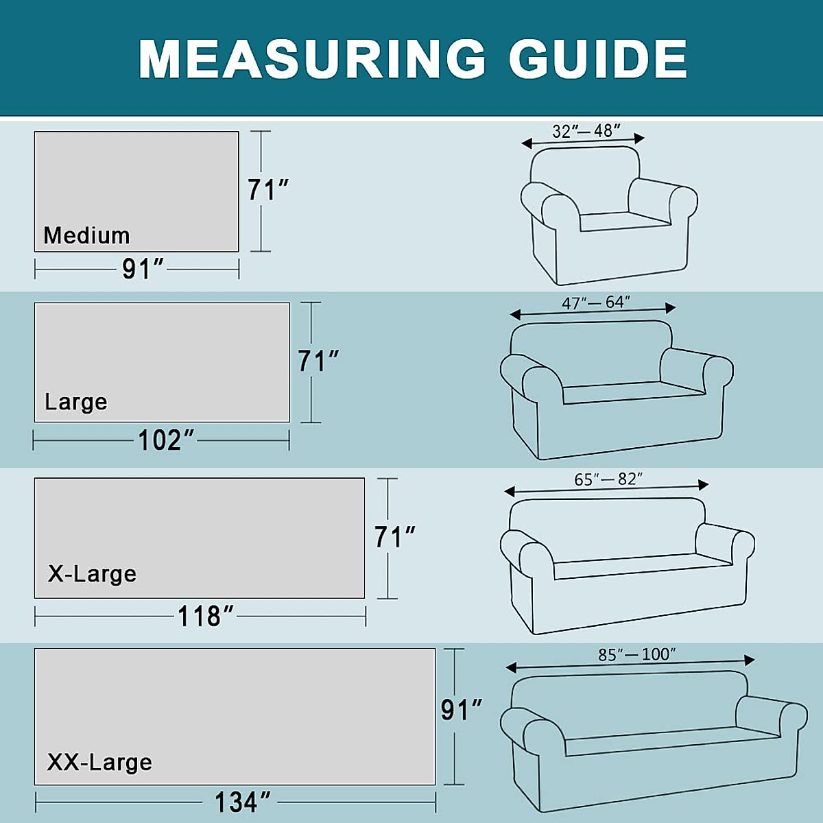 Turquoize Cotton Sofa Cover Couch Cover Navy Couch Protector Sofa Throw Cover for Couches Washable Sectional Sofa Couch Covers for Dogs Feature Geometrical Woven Fabric(71"x 102",Large, Navy)