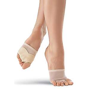 Balera Womens Dance Shoe Half-Sole Turner Mesh Nude