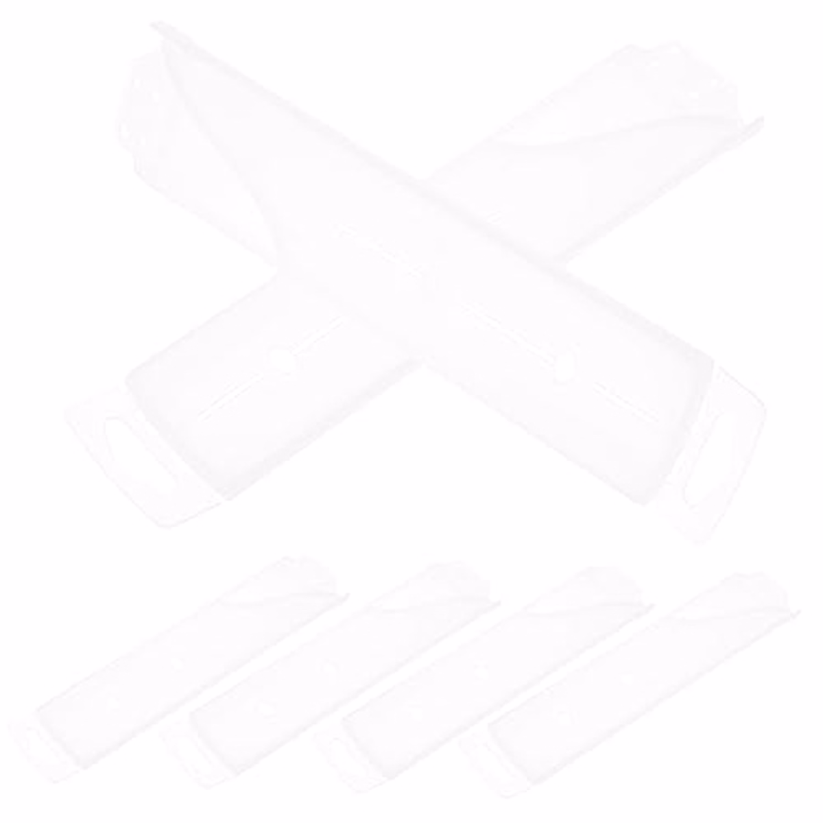 AUTSUPPL 6pcs Knife Case Kitchen Blade Sleeves Chef Knife Cutter Cover Clear Cutter Protective Sleeves Sleeve Protectors Scissors Kitchen Knife Suitcase Protector Pp