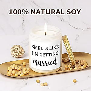 Smells Like I'm Getting Married, Engagement Gifts, Wedding Gifts, Newly Engaged Gifts, Brides Gifts, Bridesmaid Gifts, Bride to Be Gift, Gifts for Bride, Couples - 7oz Lavander Scented Candles