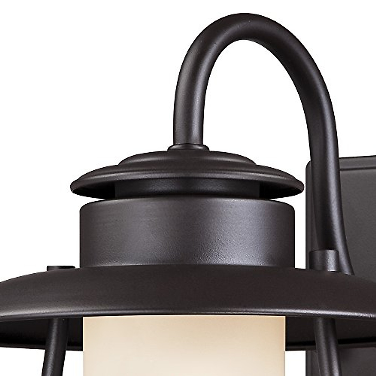 Westinghouse 6373800 Santa Fe One-Light Outdoor Wall Lantern, Weathered Steel Finish with Clear Seeded Glass Porch Light