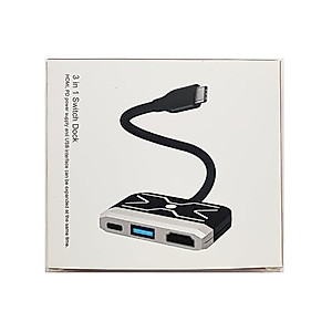 Switch Dock for Nintendo Switch OLED, 3 in 1 Switch TV Adapter with 4K HDMI, USB 3.0 Port, Type C 100W Charging, Portable Switch Docking Station Travel, for Samsung Dex S23, MacBook
