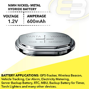 1.2V 600mAh NiMH Battery For Flashlight Lamp in Dodge Caliber,2009-2017 Dodge Journey,2008-2016 Dodge Grand Caravan, 2011-2018 Dodge Durango Replaces 5183454AA