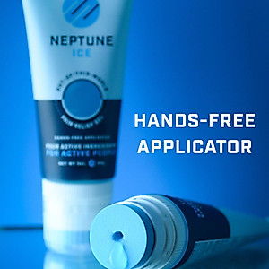 Neptune Ice Pain Gel | Lidocaine 4%, Menthol 1%, Camphor 3%, Arnica, MSM, Boswellia, Organic Aloe, and Dimethicone | 3 Ounce Tube | 4 Pack