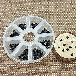 1 Box Mini Electronic Digital Small Screw Cross Sunk Head Screw Black Suit for Maintenance of Notebook for Computer Screws SCRW-230545
