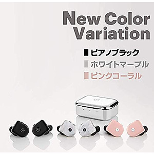 MASTER & DYNAMIC MW07 True Wireless Earphones - Bluetooth Enabled Noise Isolating Earbuds - Lightweight Quality Earbuds for Music, Piano Black (MW07PB) (Renewed)