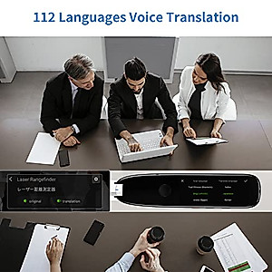 Vormor X3 Translation Pen Scanner, Reader Pen Text to Speech Device for Dyslexia 112 Language Translator Device Support Text Extract, Intelligent Recording Scanner Pen with 2.9 Inch Touch Screen